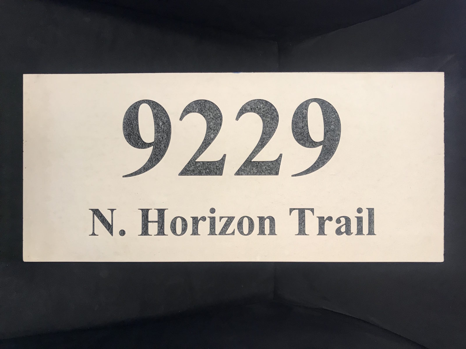 Builder and HOA Address Plaques • Striking Stone Engraving