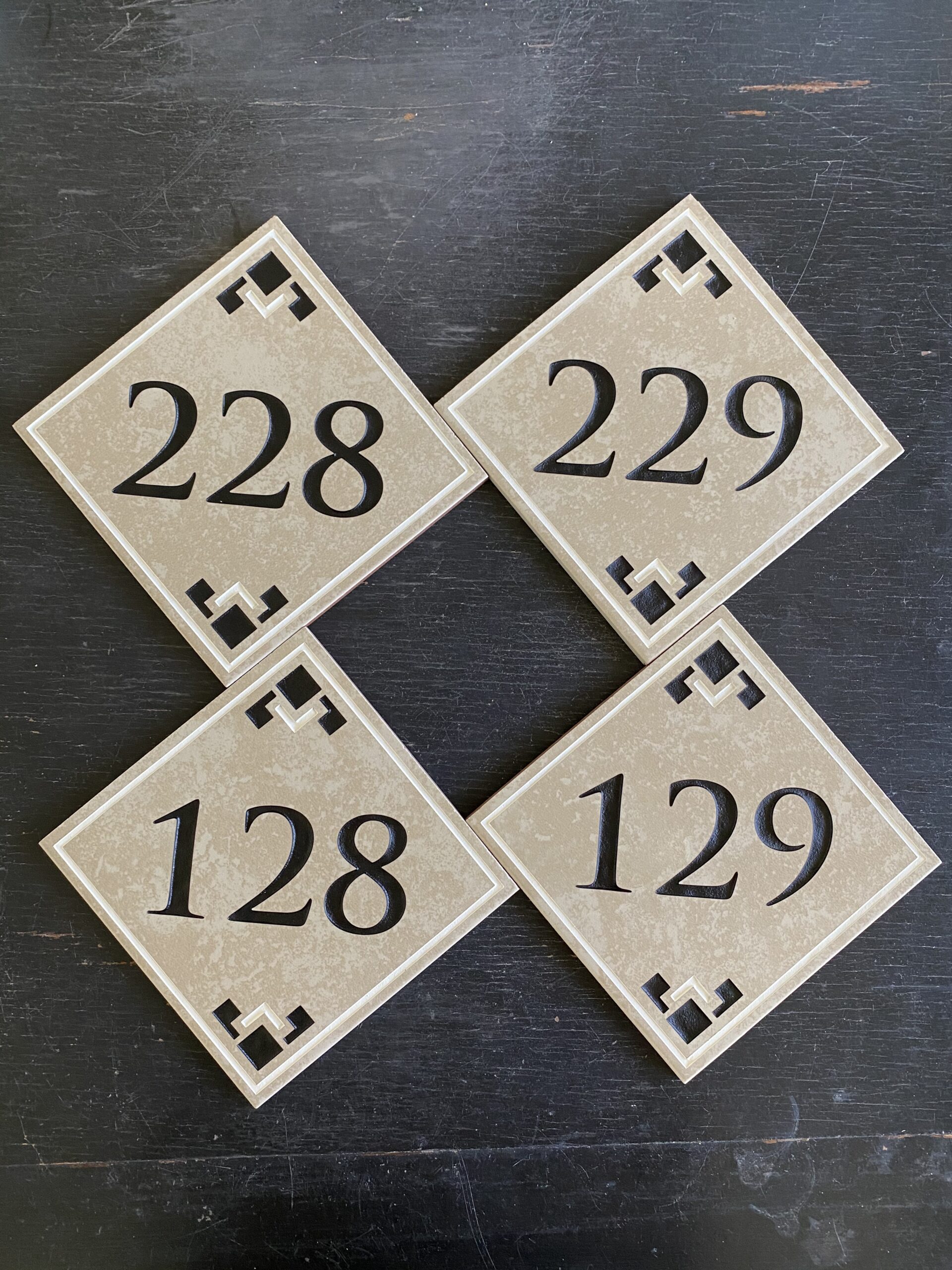 Builder and HOA Address Plaques • Striking Stone Engraving