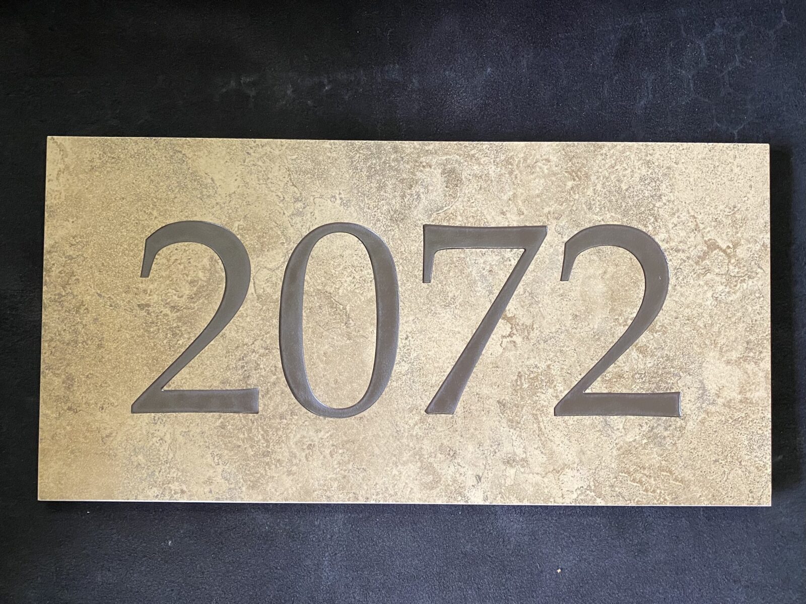 Builder and HOA Address Plaques • Striking Stone Engraving